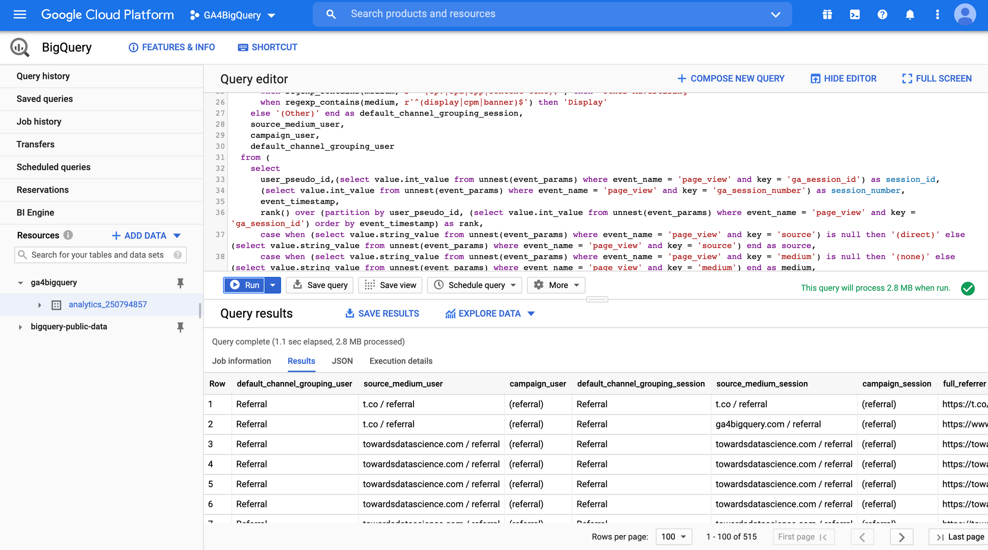 Traffic source: dimensions & metrics (GA4)