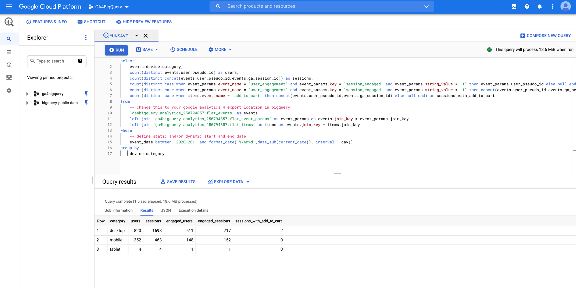 Tutorial How To Flatten The Ga4 Bigquery Export Schema For Usage In Relational Databases