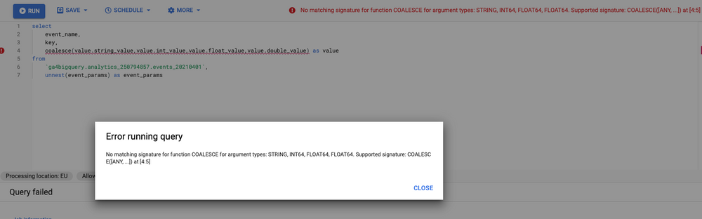 Tutorial How To Deal With String Integer And Float Event Parameter Values Using The Coalesce
