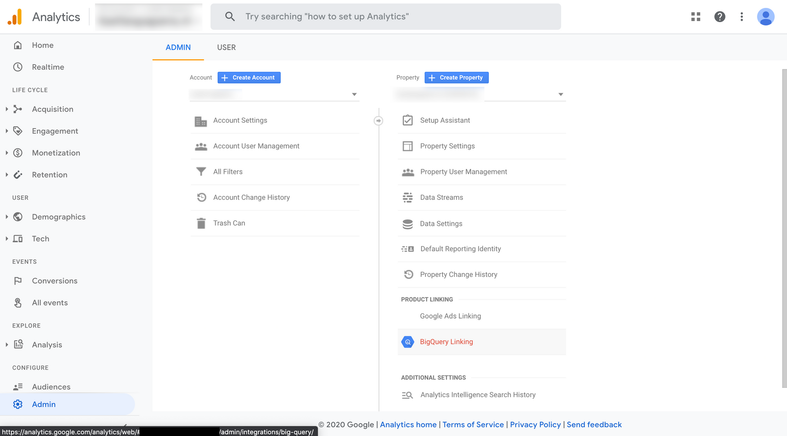 How to set up BigQuery linking in your Google Analytics 4 property