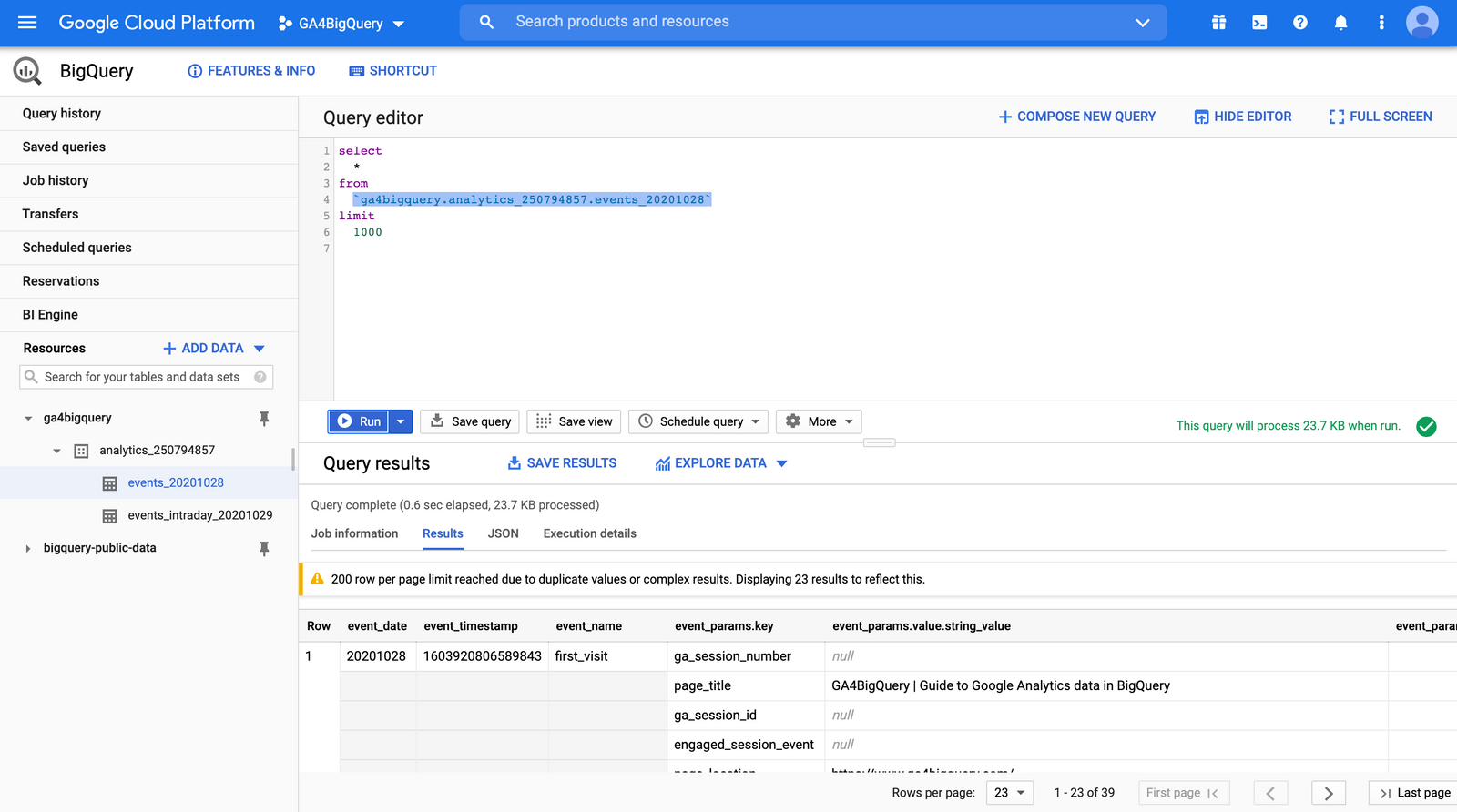 How to set up BigQuery linking in your Google Analytics 4 property