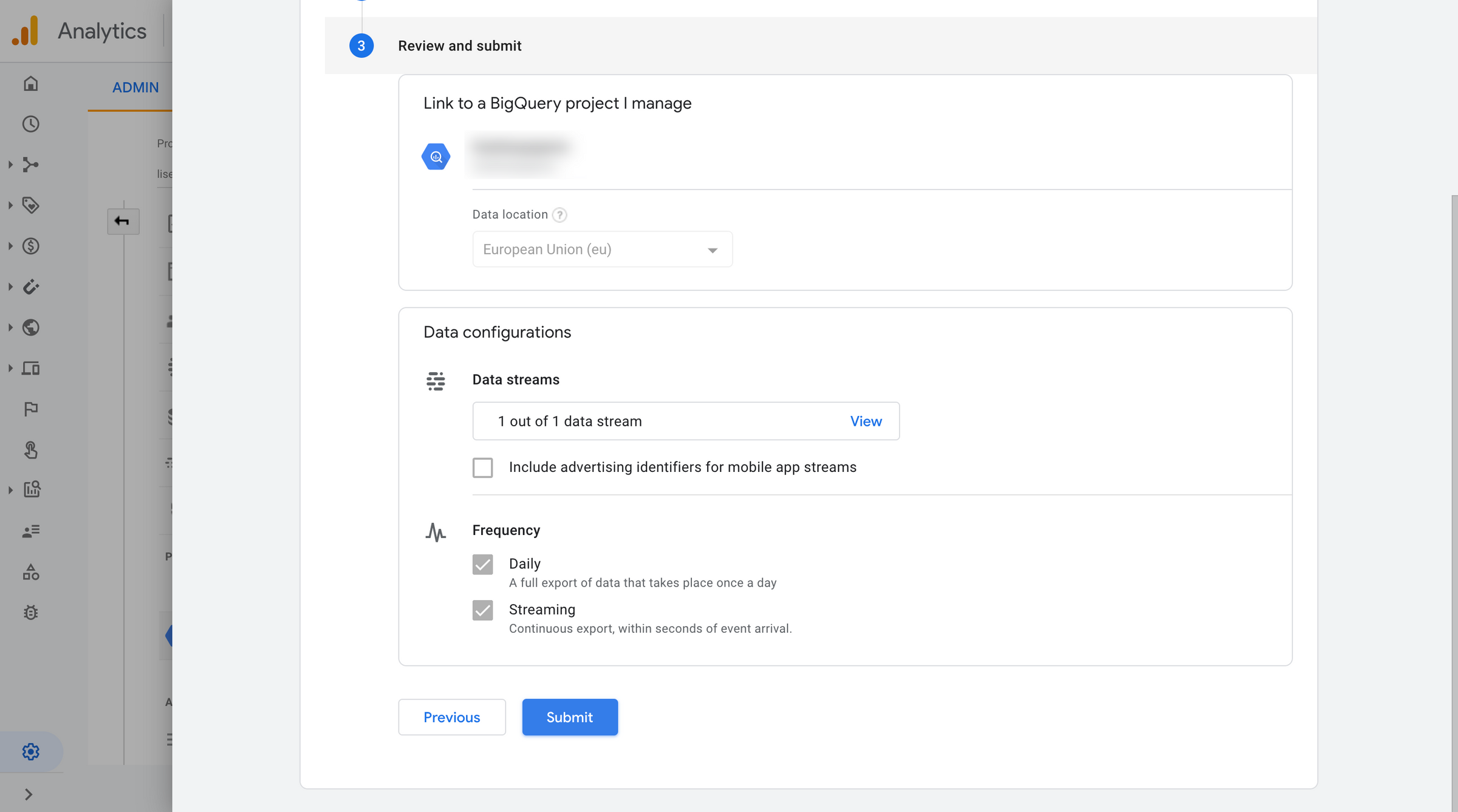 How to set up BigQuery linking in your Google Analytics 4 property