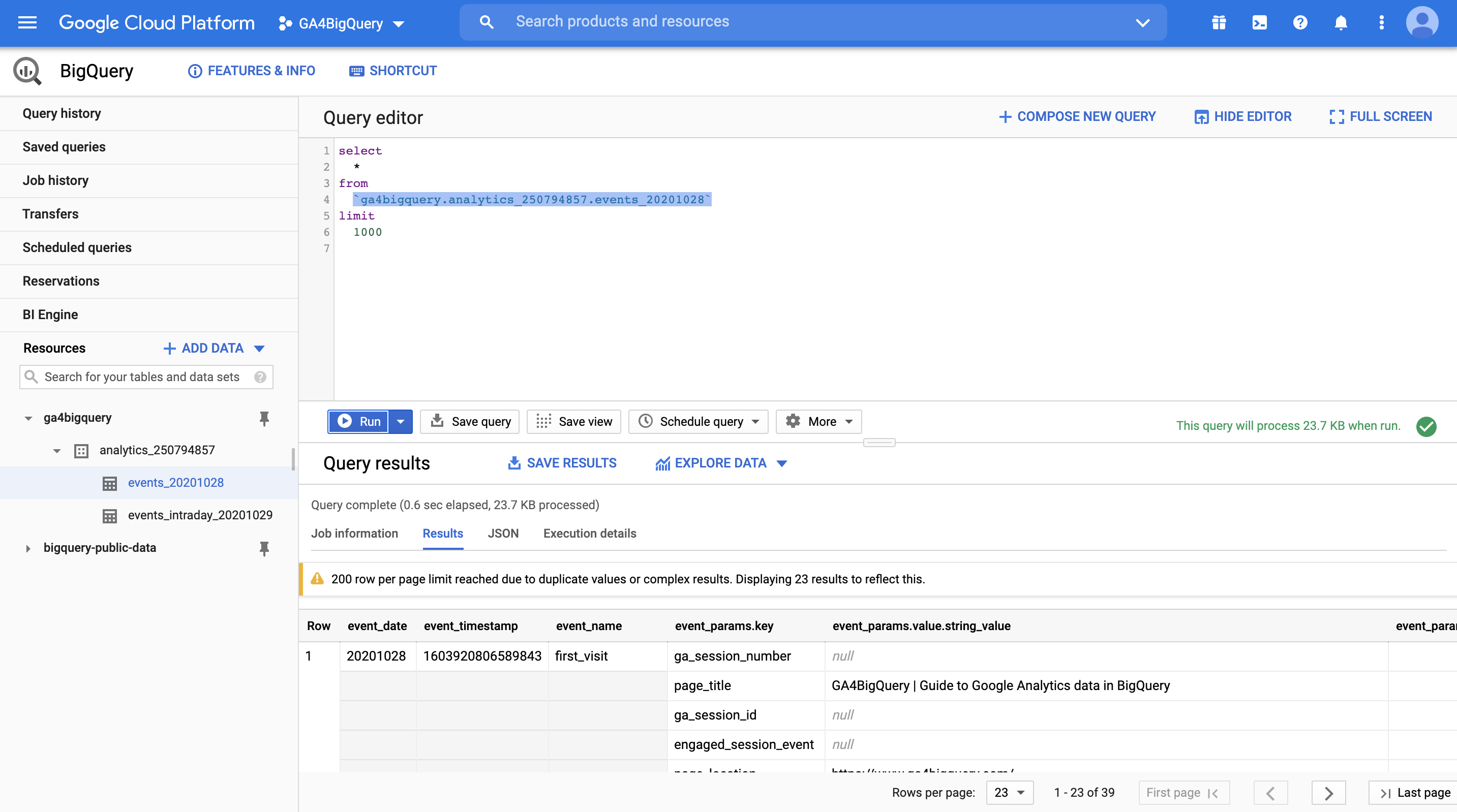 How to set up BigQuery linking in your Google Analytics 4 property